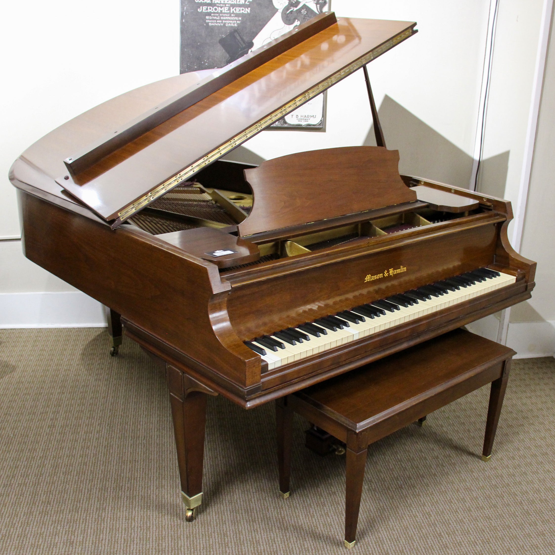 Mason & Hamlin 5'8.5" Model A Grand Piano | Polished Mahogany | SN ...