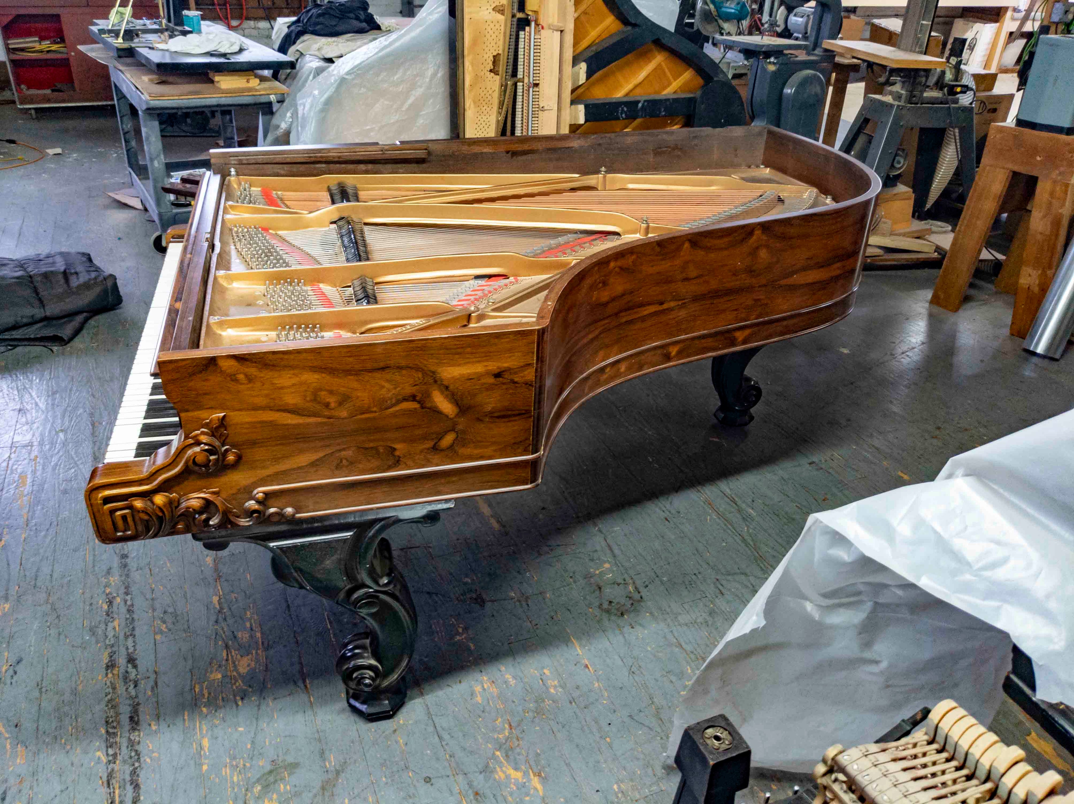 Steinway & Sons Model B Monitor Grand Piano Brazilian Rosewood #28037 ...