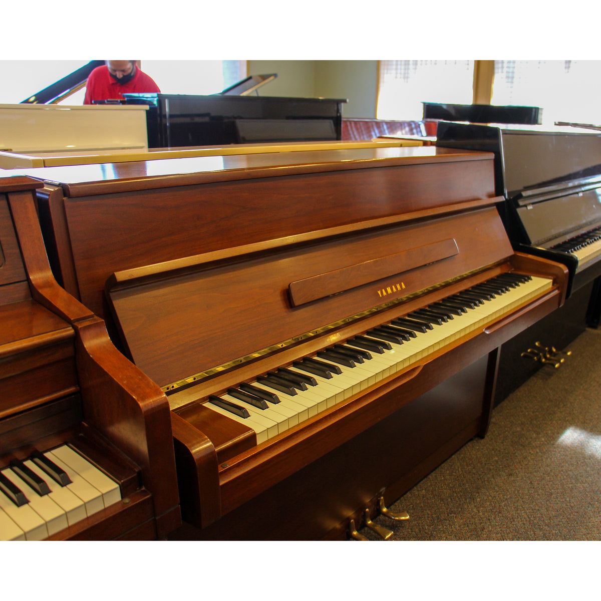 Yamaha M1 Satin Walnut Console PianoAlamo Music CenterYamahaUPRIGHT PIANOS