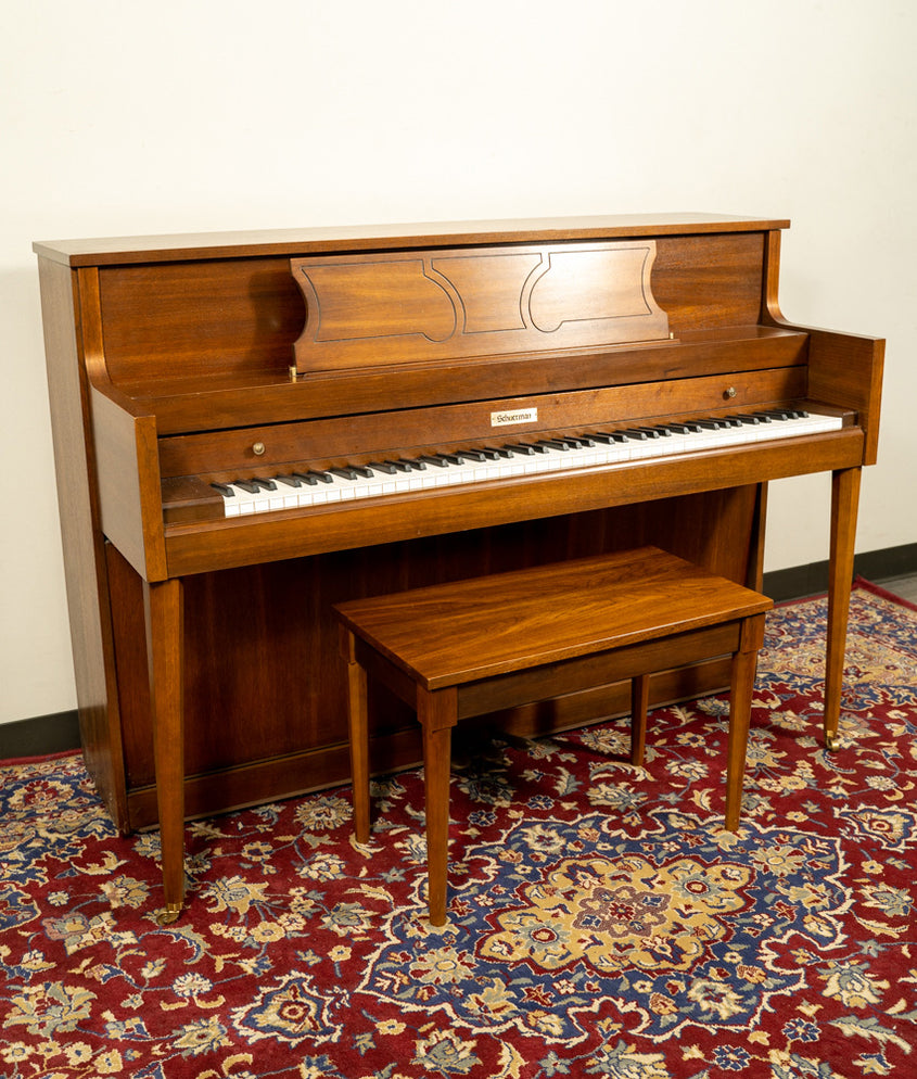 Schumann Upright Piano | Satin Walnut | SN: J14189 ...