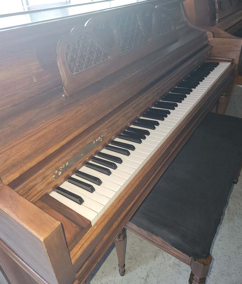 1976 Kimball Artist Console Piano | Satin Oak | SN: A15008 | UsedAlamo ...