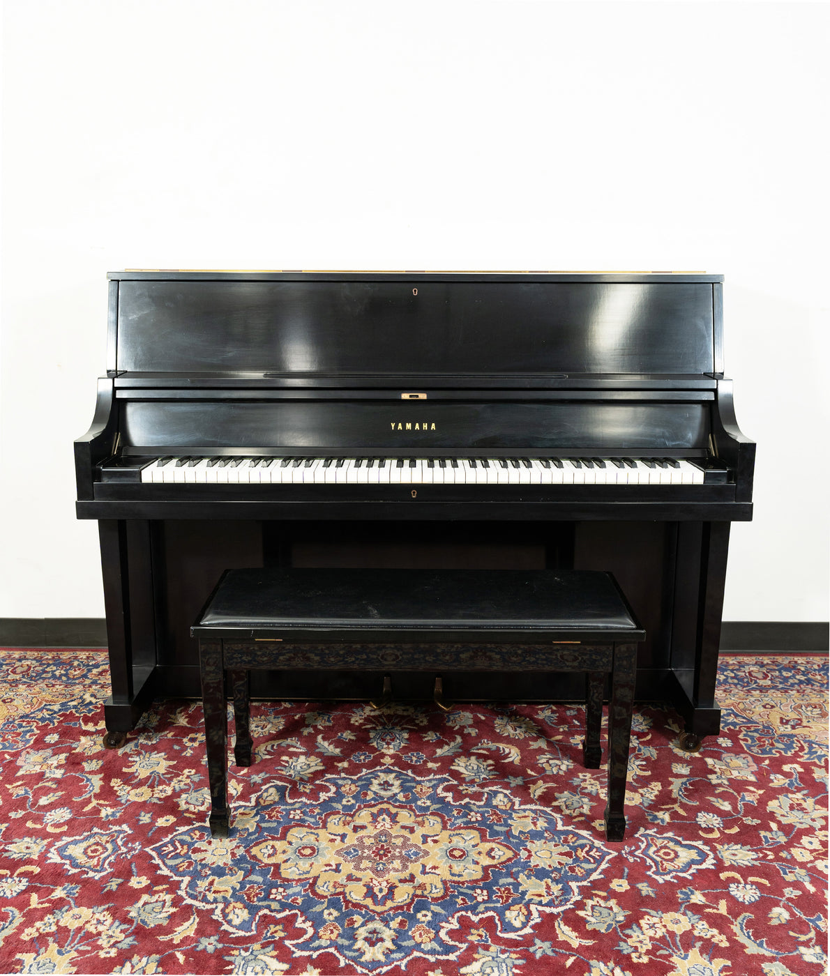 Yamaha P2 Nippon Gakki Upright Piano | Polished Ebony | SN: 912785 | UsedAlamo Music ...