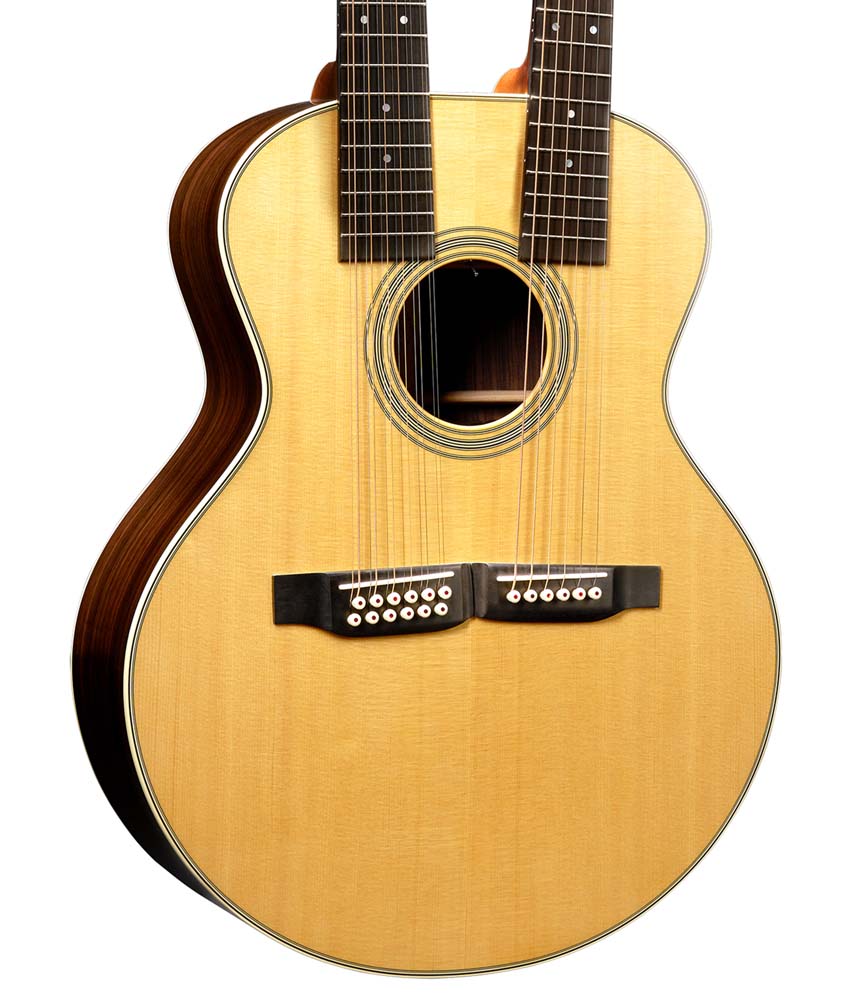 Martin Grand J-28E DN J-14 Fret Double Neck Spruce/Rosewood Acoustic ...