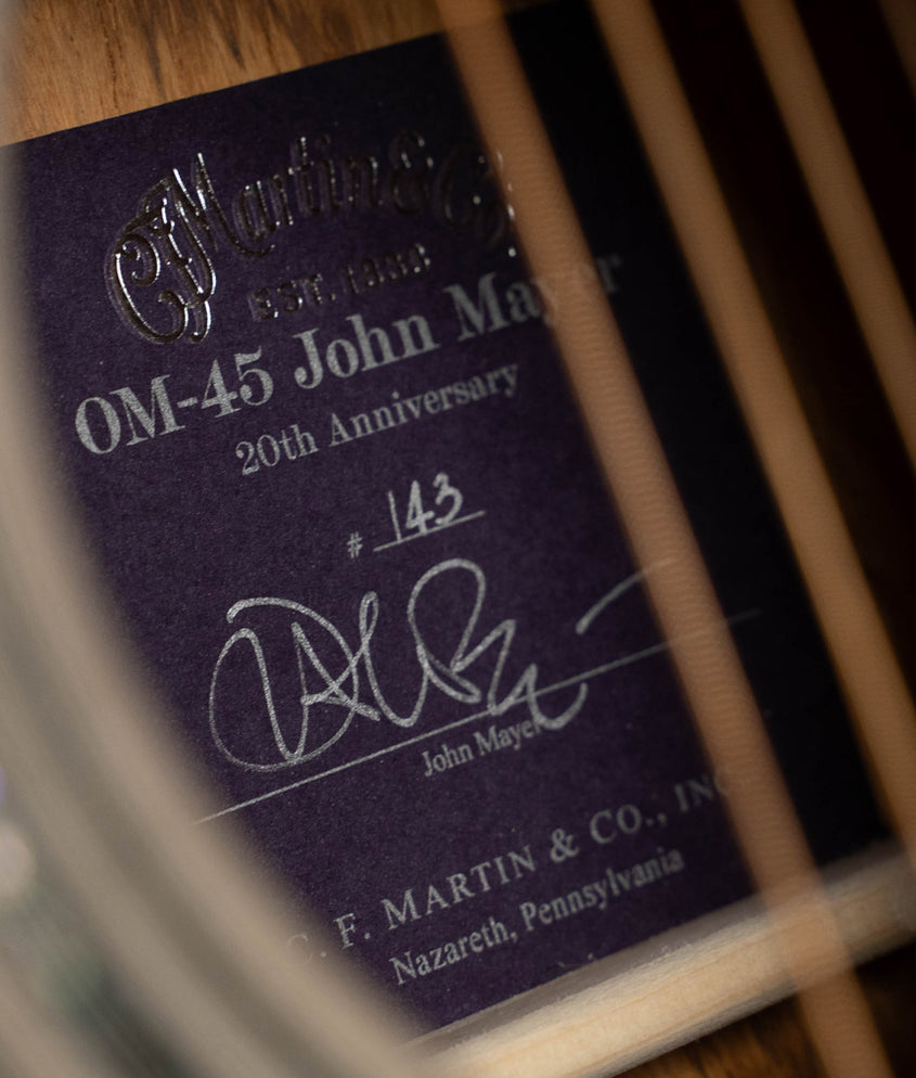 Martin OM-45 John Mayer 20th Anniversary Acoustic Guitar | DemoAlamo ...