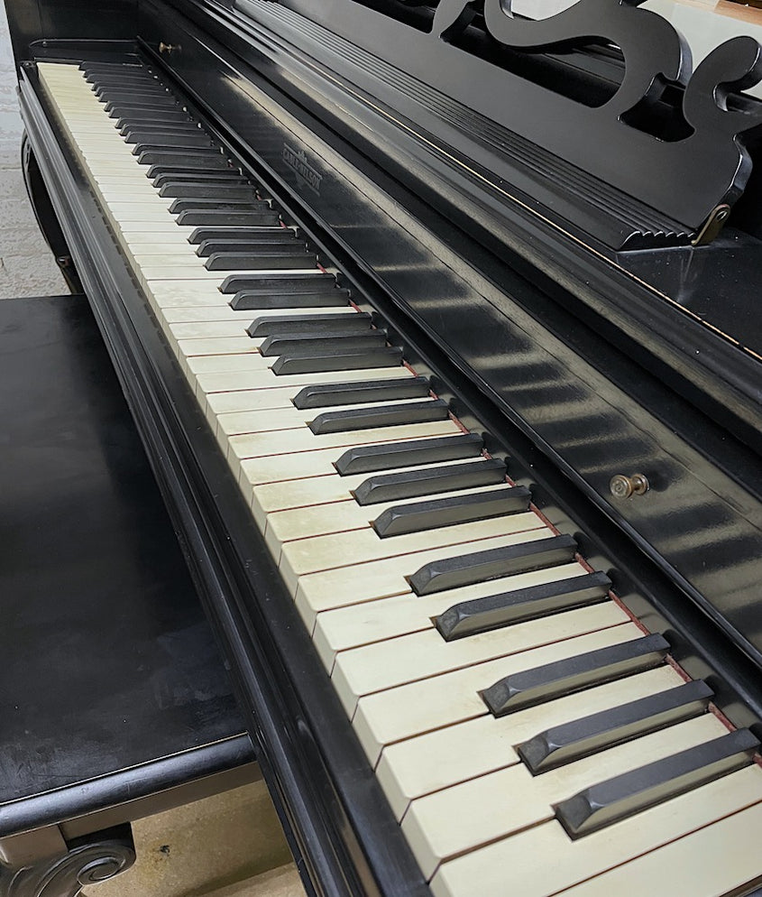 Cable-Nelson Spinet Piano | Satin Ebony | Usedalamomusiccenter ...