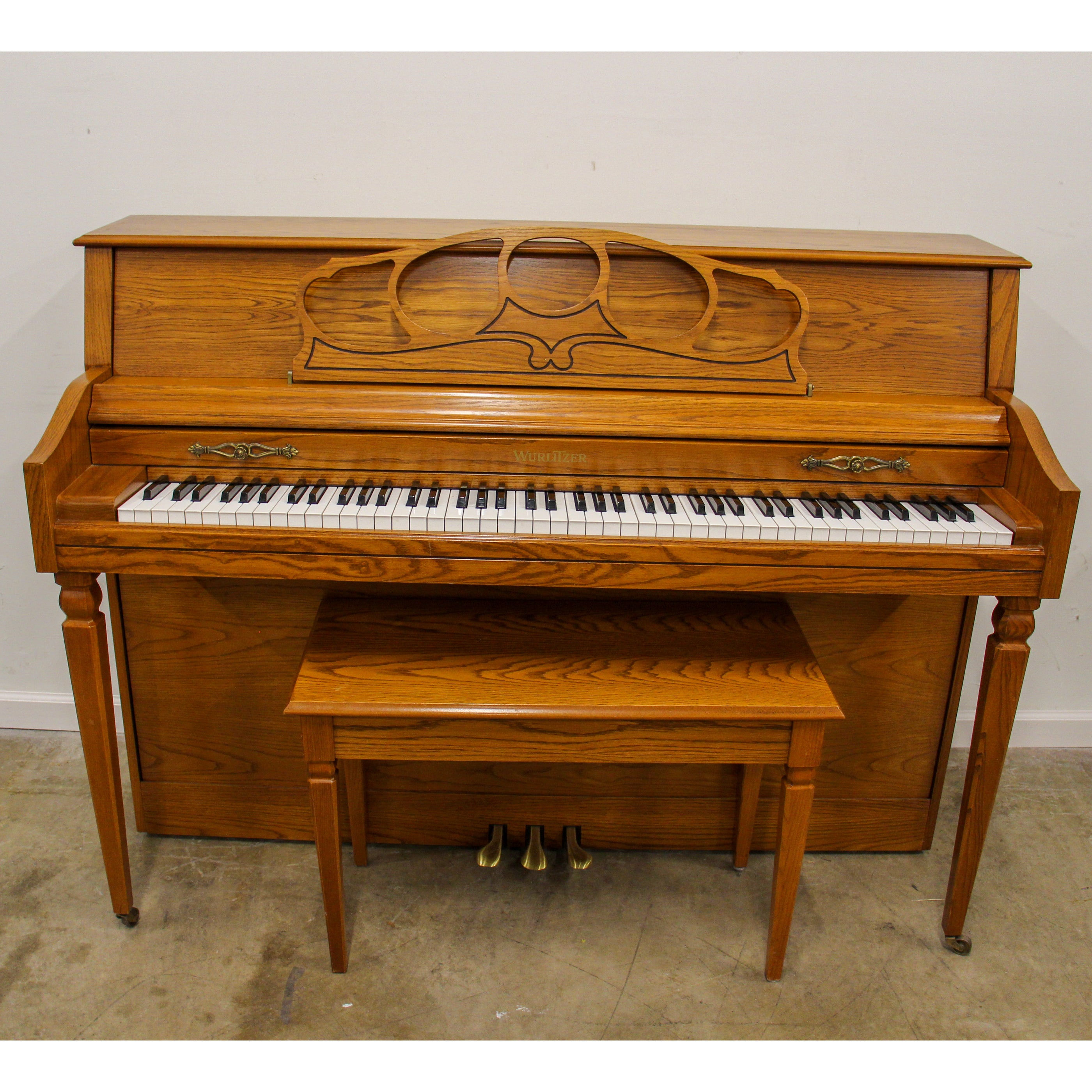 Wurlitzer Console Piano | Oak FinishAlamo Music CenterWurlitzerUPRIGHT ...
