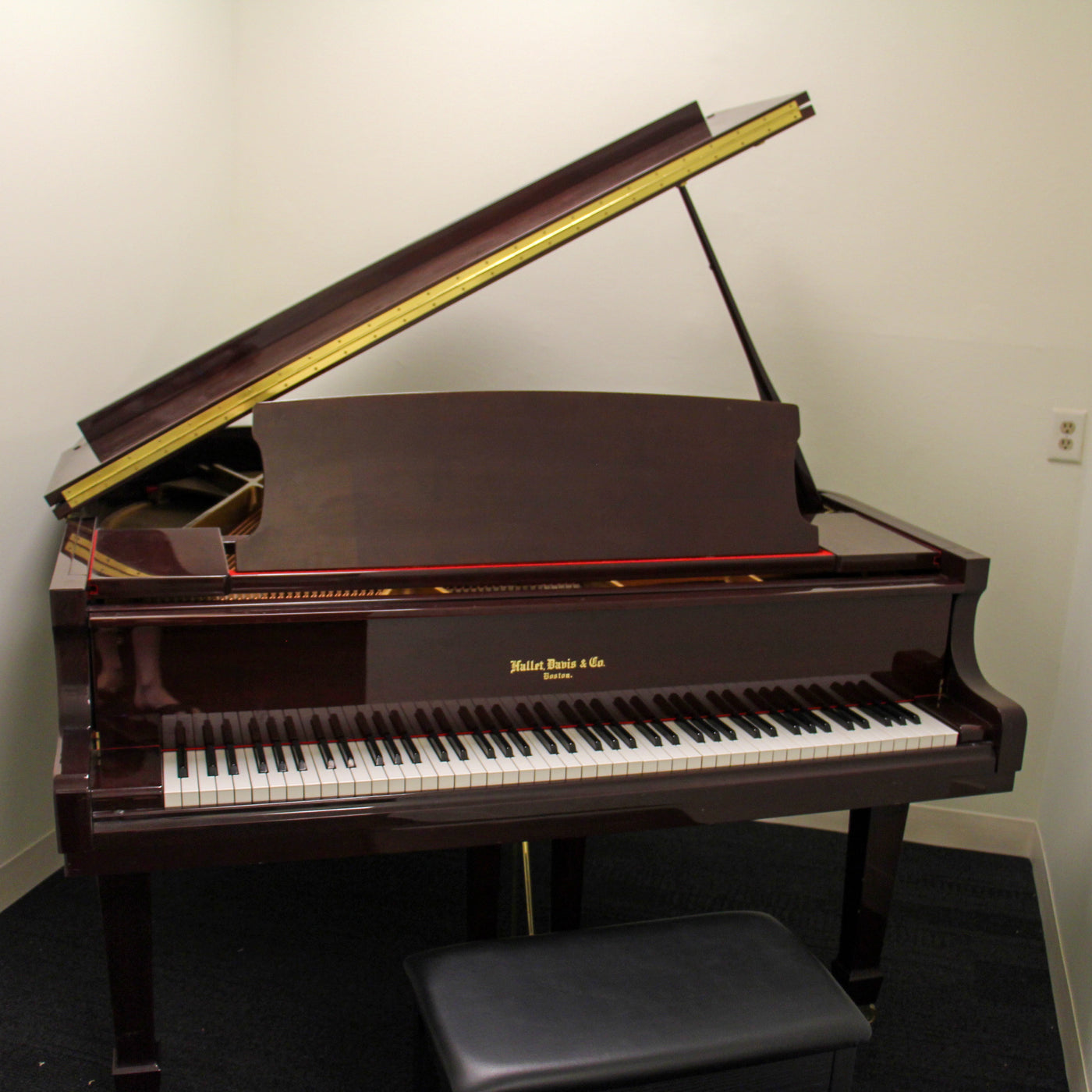 Hallet Davis & Co Baby Grand Piano | MahoganyAlamo Music CenterHallet ...