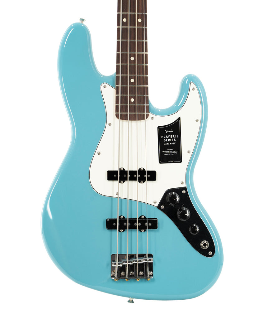 Fender Player II Jazz Bass Guitar, Rosewood Fingerboard - Aquatone ...