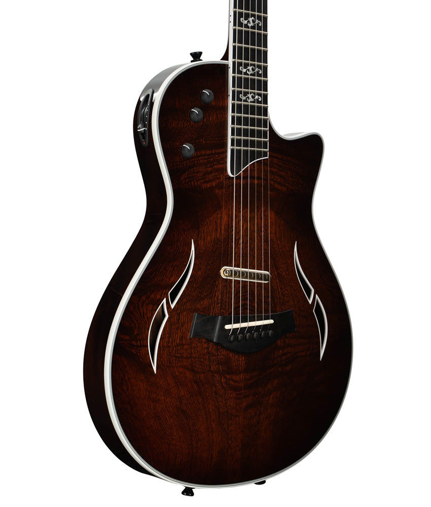 Taylor Proto T5z Pro LTD Quilted Sapele Hollow-Body Electric-Acoustic ...