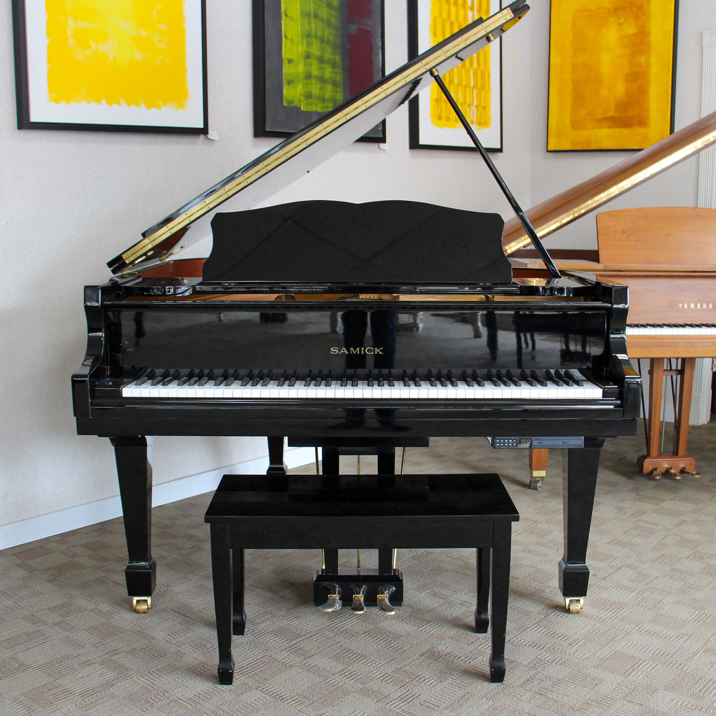 Samick SIG-50 Baby Grand Piano - PianoDisk Player Piano SystemAlamo ...