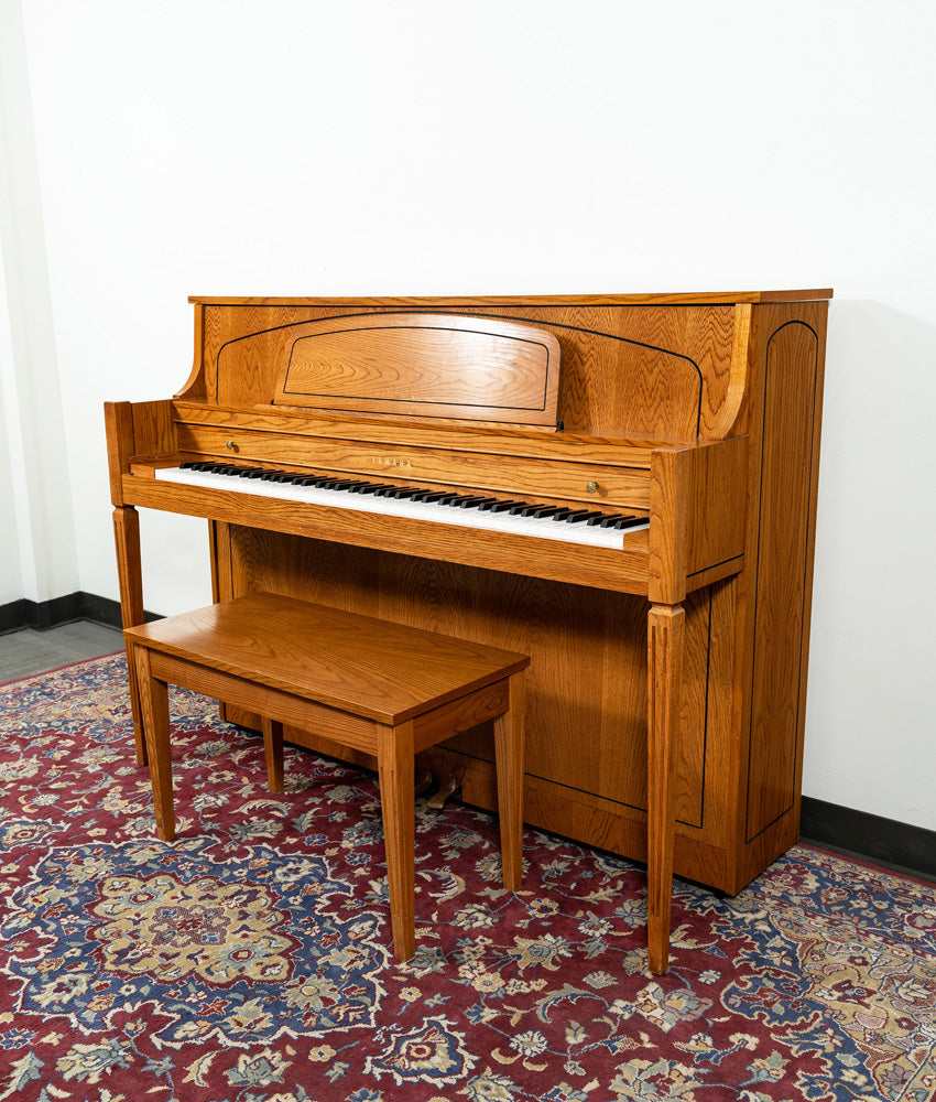 Yamaha M450 TAO Upright Piano | Satin Oak | SN: 285112 | UsedAlamo ...