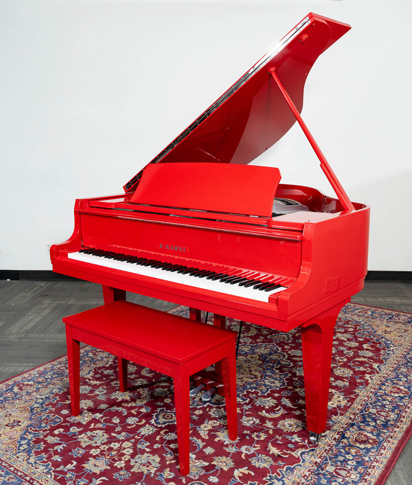2022 Kawai 5'0" GL-10 Baby Grand Piano | Ferrari Red Polish | UsedAlamo ...
