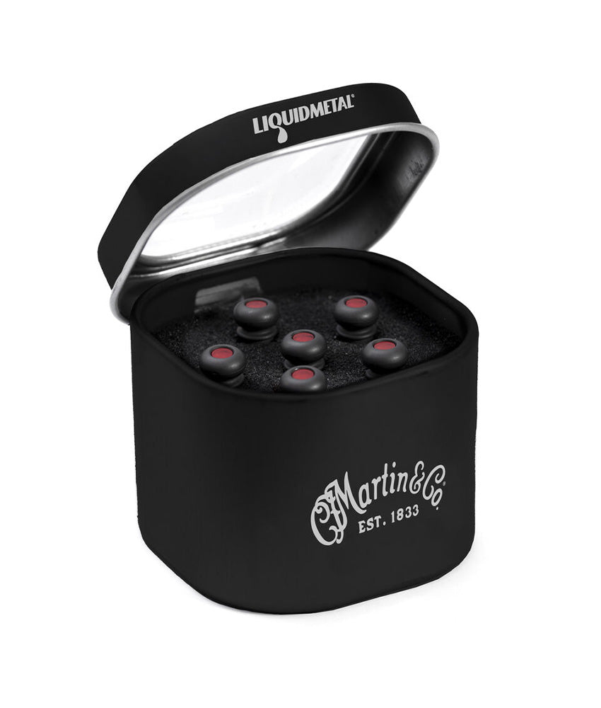 Guitar Parts | Martin | Martin Luxe Liquid Metal Bridge Pins - Turkish ...