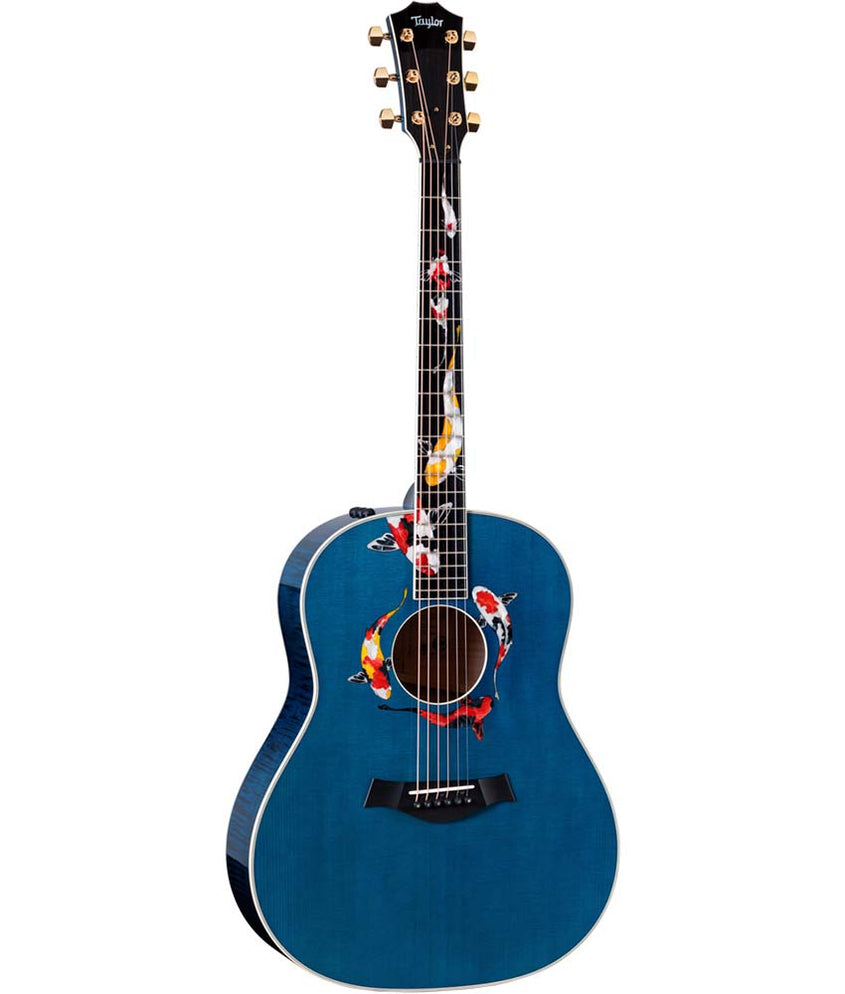 Taylor Custom Koi Fish Grand Pacific C17e Acoustic-Electric Guitar w ...