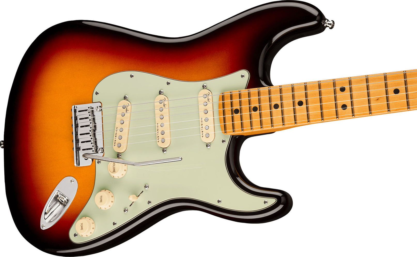 Fender American Ultra Stratocaster, Maple Fingerboard - UltraburstAlamo ...