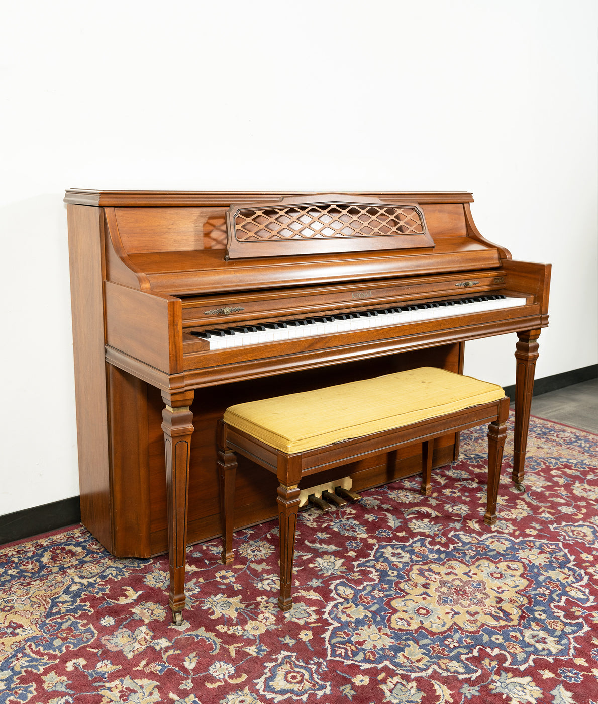 Kimball Console Upright Piano | Satin Oak | SN: 882935 | UsedAlamo ...