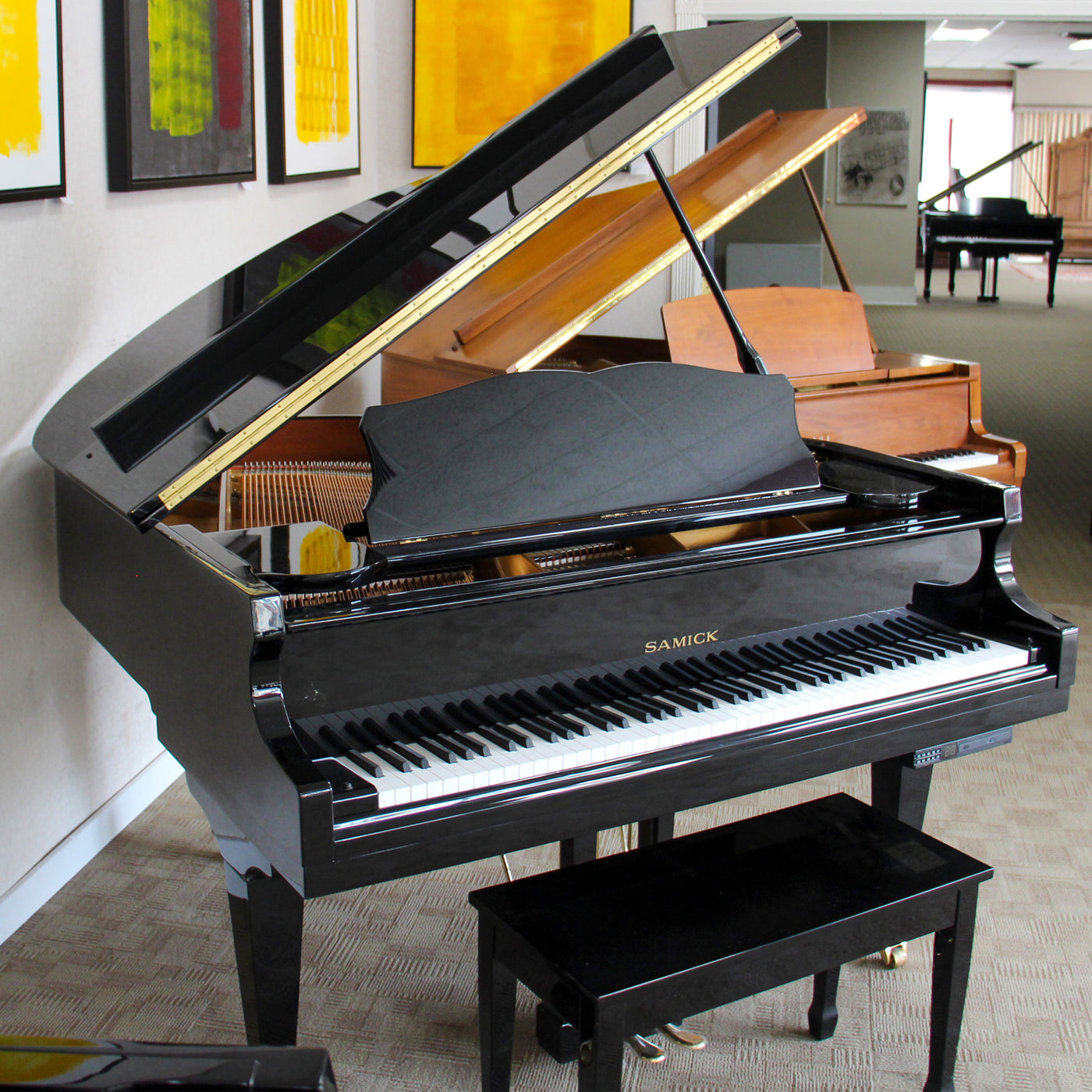 Samick SIG-50 Baby Grand Piano - PianoDisk Player Piano SystemAlamo ...
