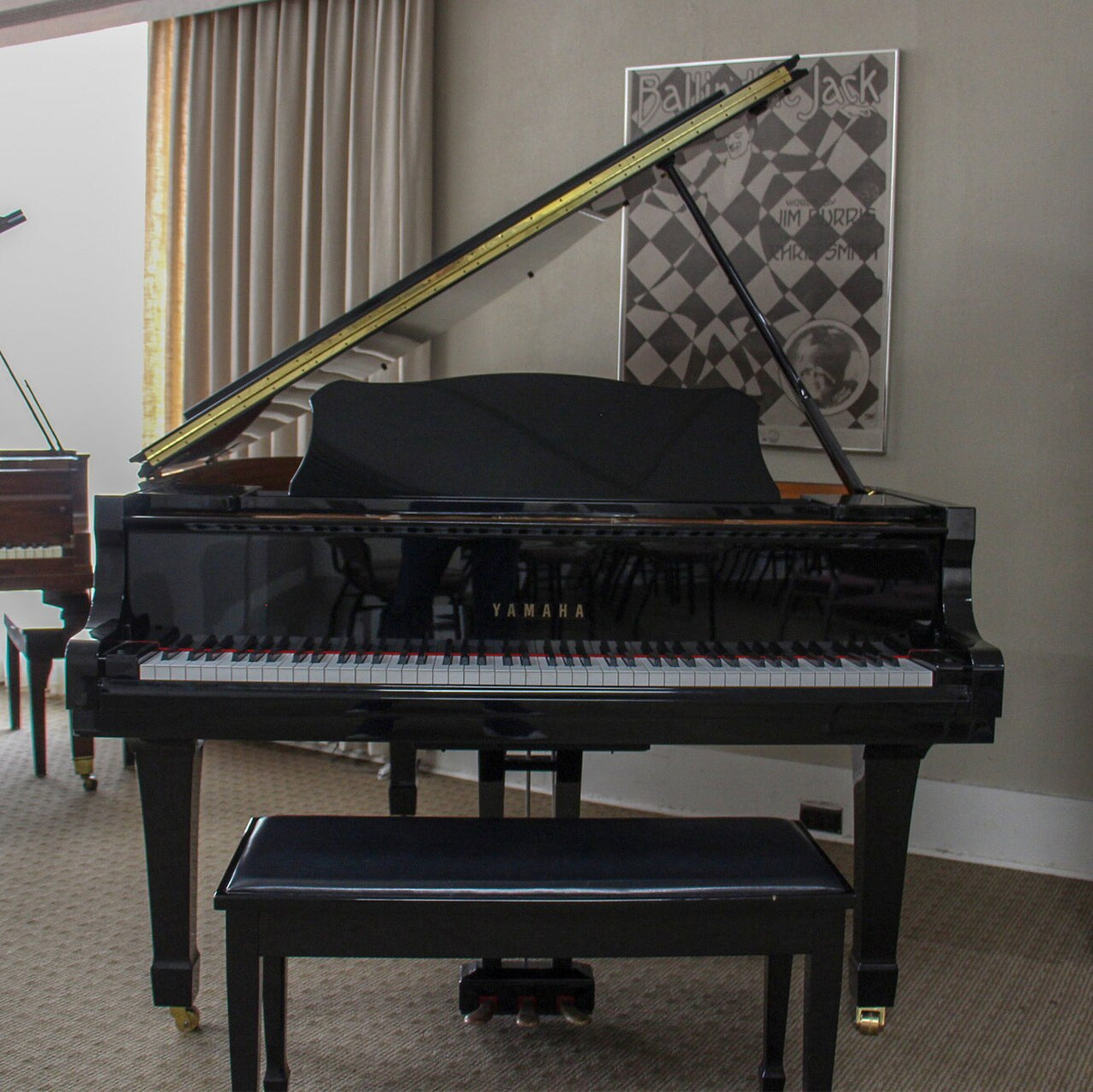 Yamaha C2 Grand Piano 5'8" Polished Ebony (1999) | UsedAlamo Music ...