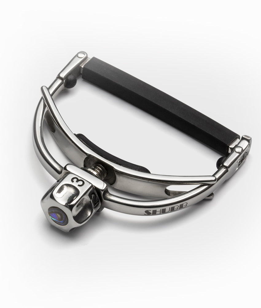 Shubb F1 FineTune Yoke Capo for Steel-string Guitars - Stainless Steel ...