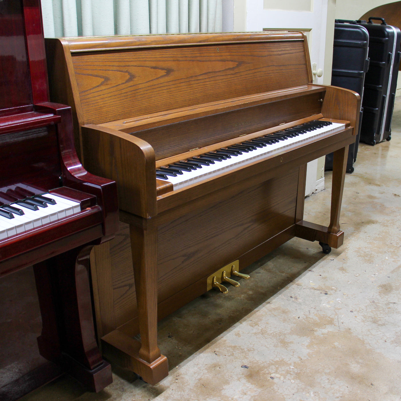 Kawai 46" UST7 Amer Walnut Studio Upright Piano | UsedAlamo Music ...