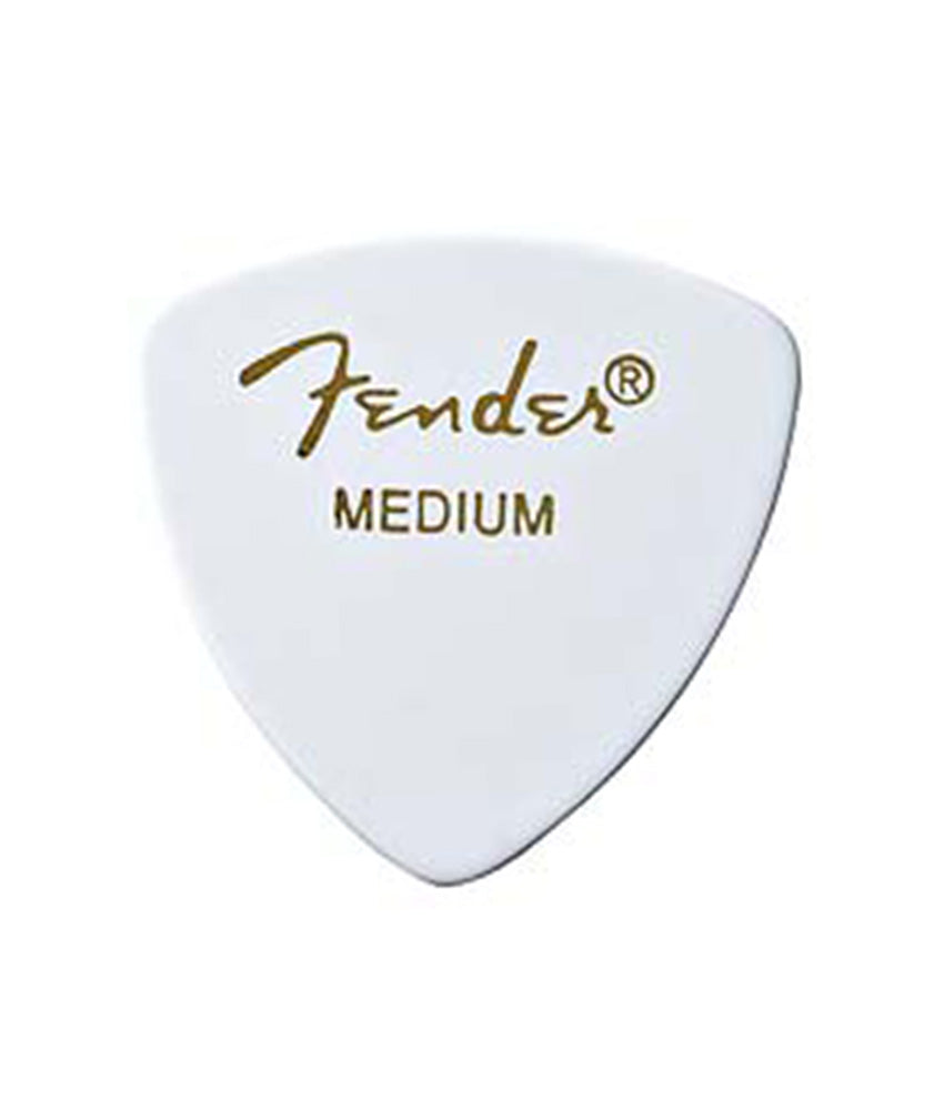 Fender 346 Shape Classic Celluloid Medium Guitar Picks, White - 12 ...