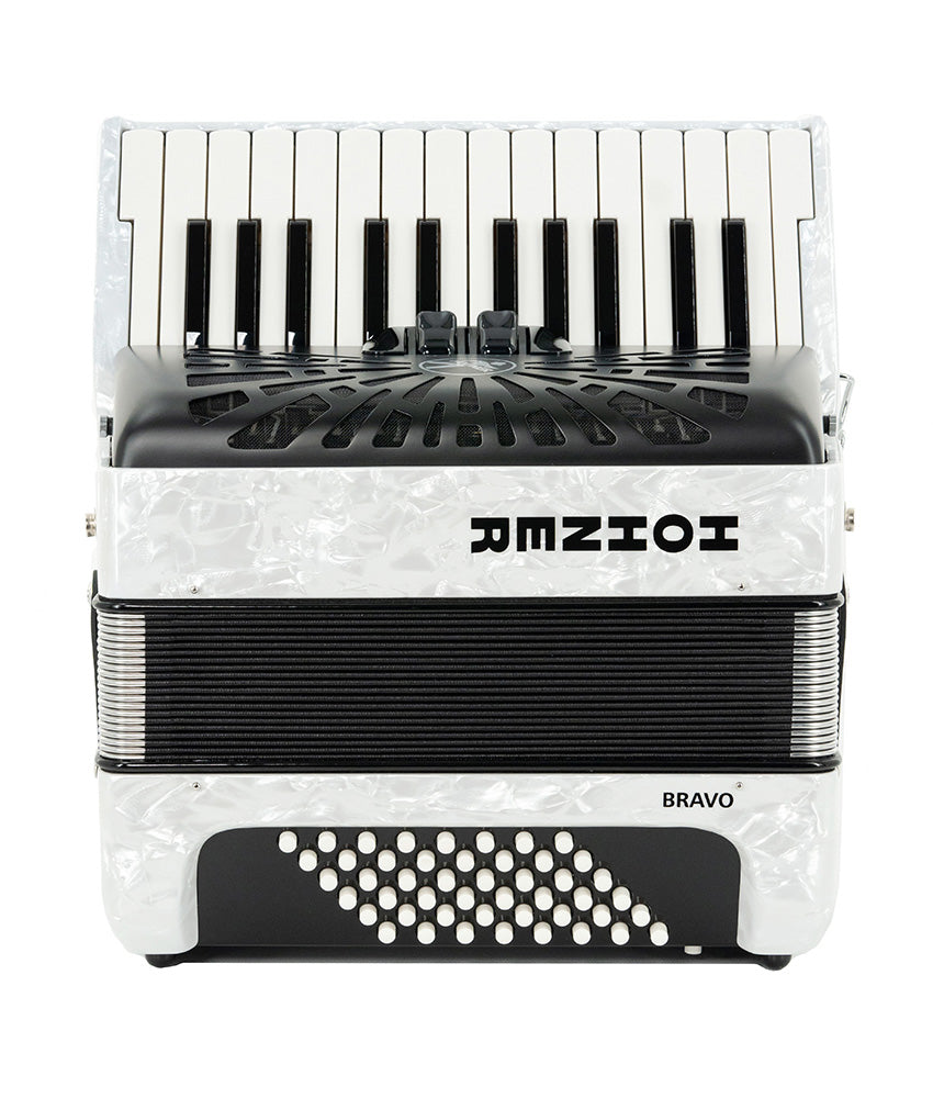 Pre-Owned Hohner Bravo II 48 Piano Accordion - White | UsedAlamo Music ...