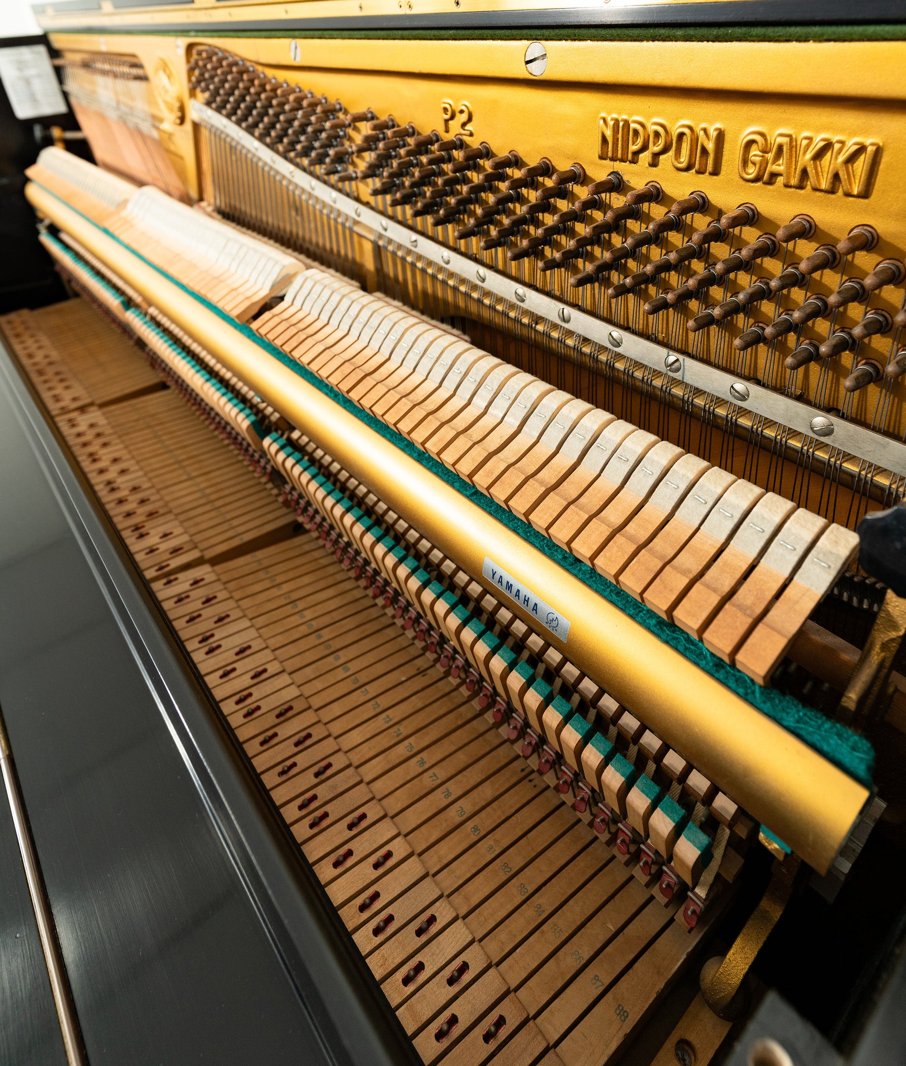Yamaha P2 Nippon Gakki Upright Piano | Polished Ebony | SN: 912785 ...