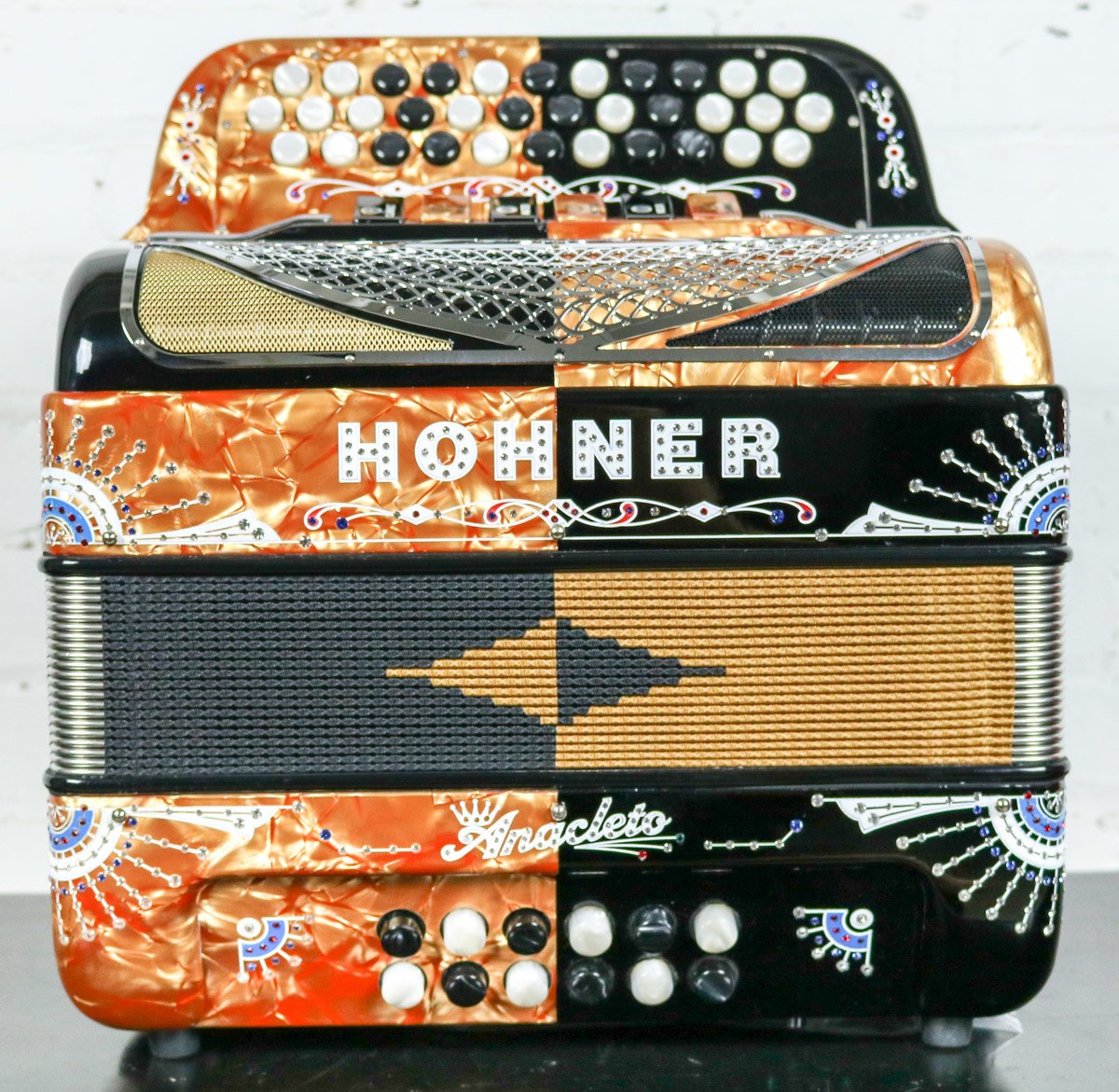 Hohner Anacleto Rey Del Norte TT FBbEb/EAD Accordion Compact Black ...