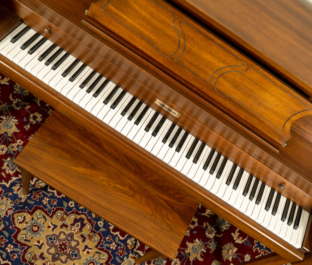 Schumann Upright Piano | Satin Walnut | SN: J14189 ...