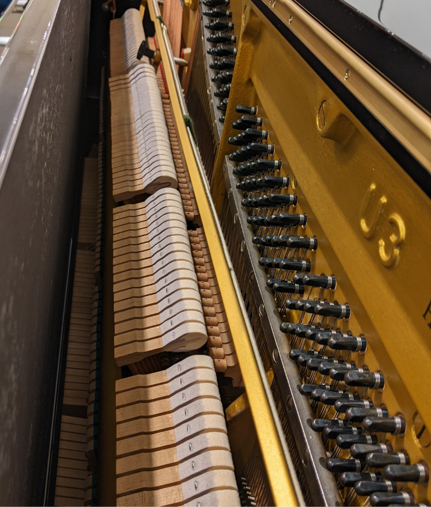 Yamaha 52" U3H Upright Piano | Polished Ebony | UsedAlamo Music ...