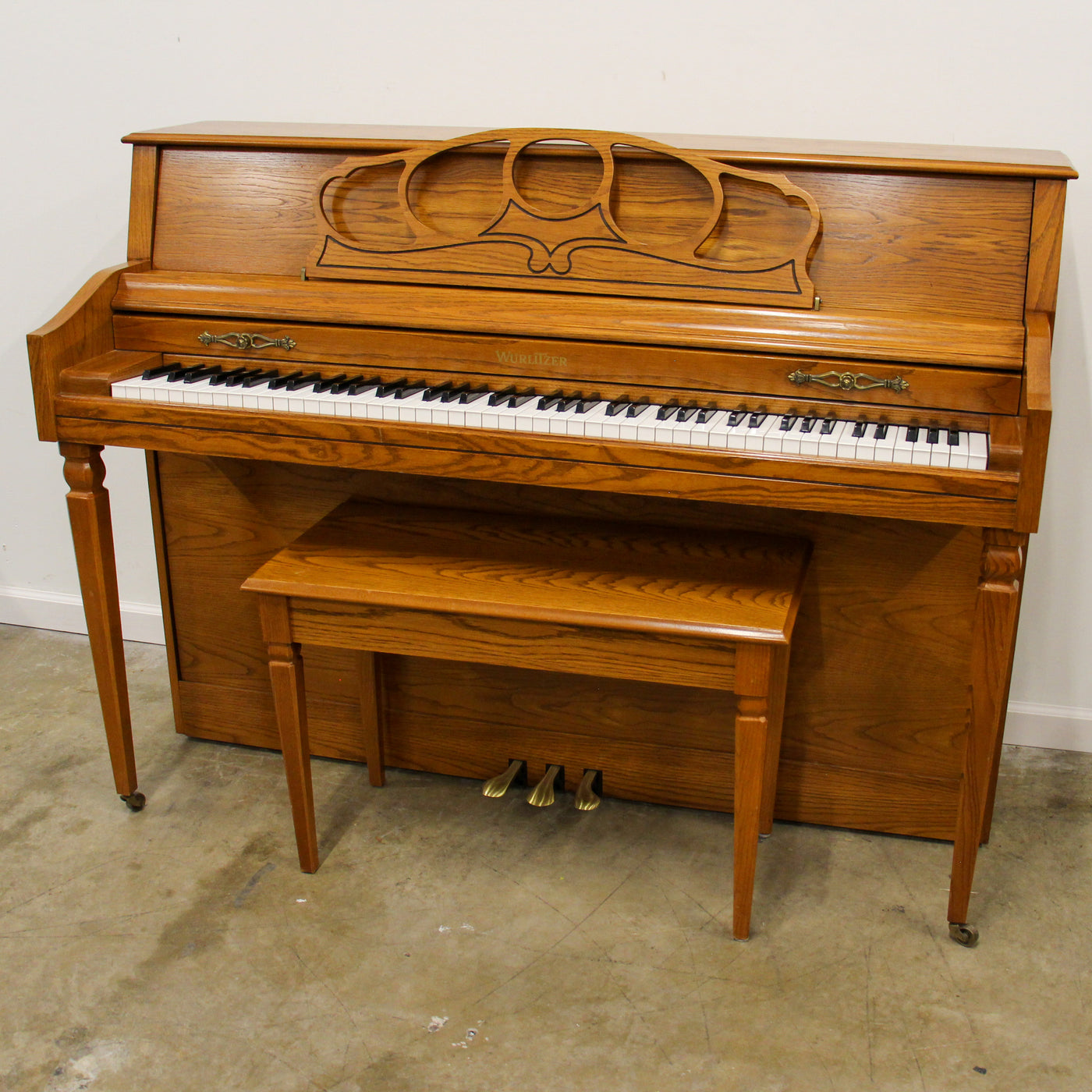 Wurlitzer Console Piano | Oak FinishAlamo Music CenterWurlitzerUPRIGHT ...