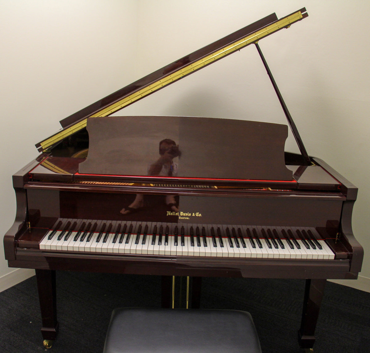 Hallet Davis & Co Baby Grand Piano | MahoganyAlamo Music CenterHallet ...