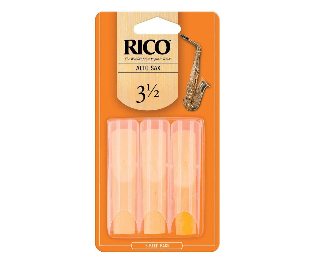 Rico Reeds #3.5 Alto Sax 3 pack — Alamo Music Center