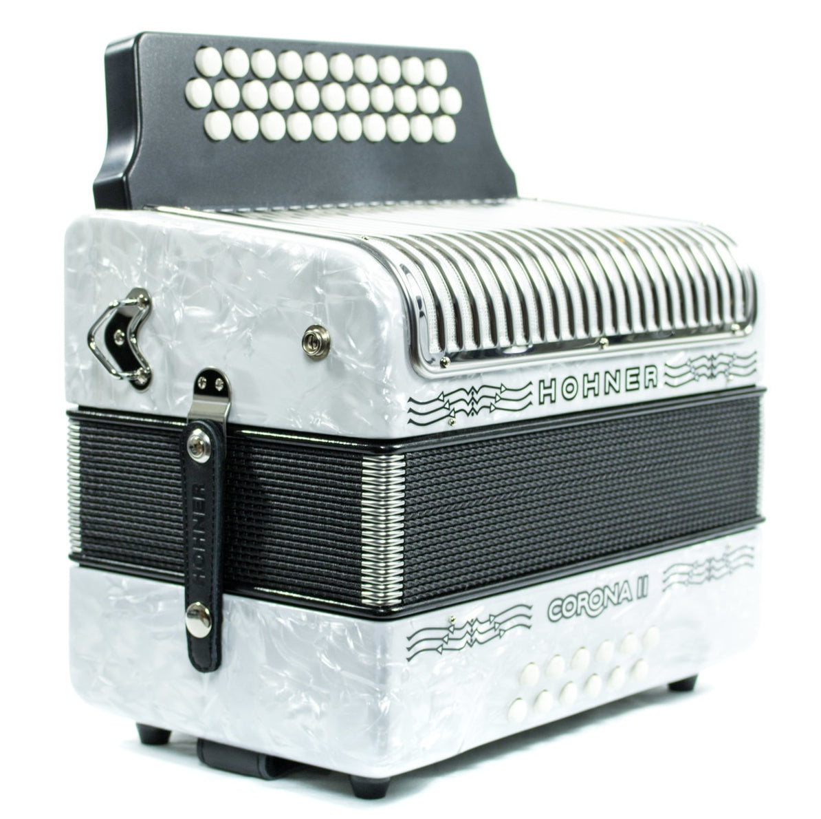 Hohner Corona II 3500GW GCF Button Accordion - Whitealamomusiccenter.myshopify ...